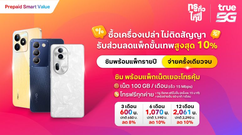 รวมข่าวสารโปรโมชั่นและกิจกรรมลุ้นรางวัลจากทรูมูฟ เอช |TrueMove H